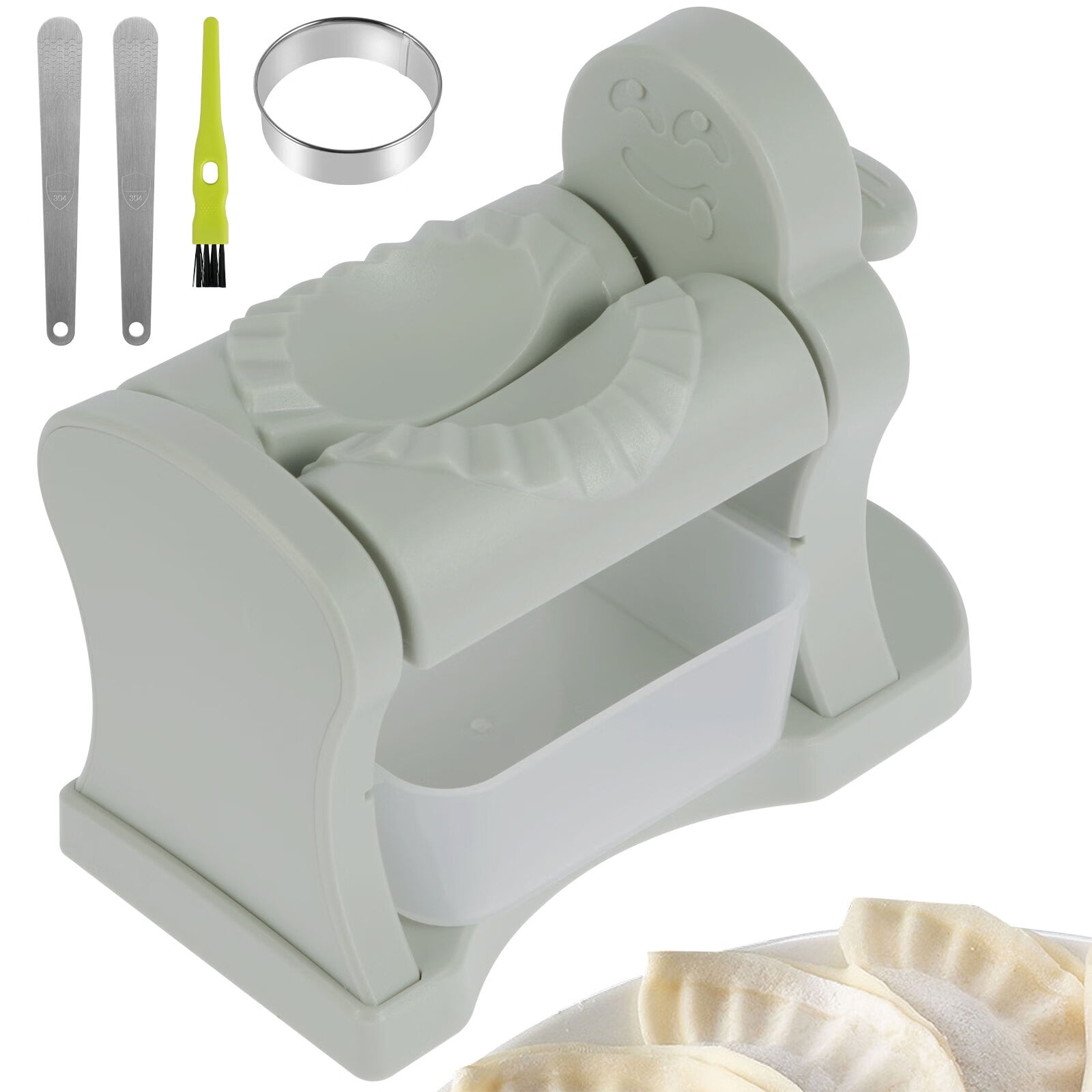 Dumpling Maker Kit Semi-Automatic Dumpling Maker Mould with Brush ...