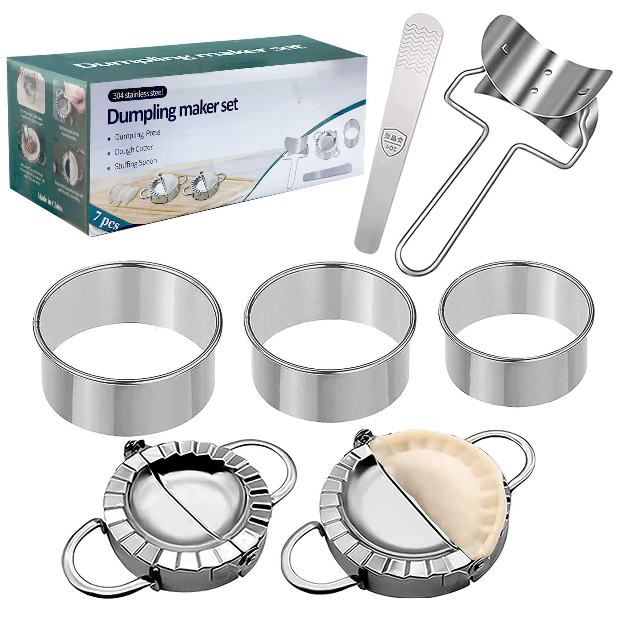 Dumpling Maker Kit Stainless Steel Dumpling Mold Maker, Momos for Easy ...