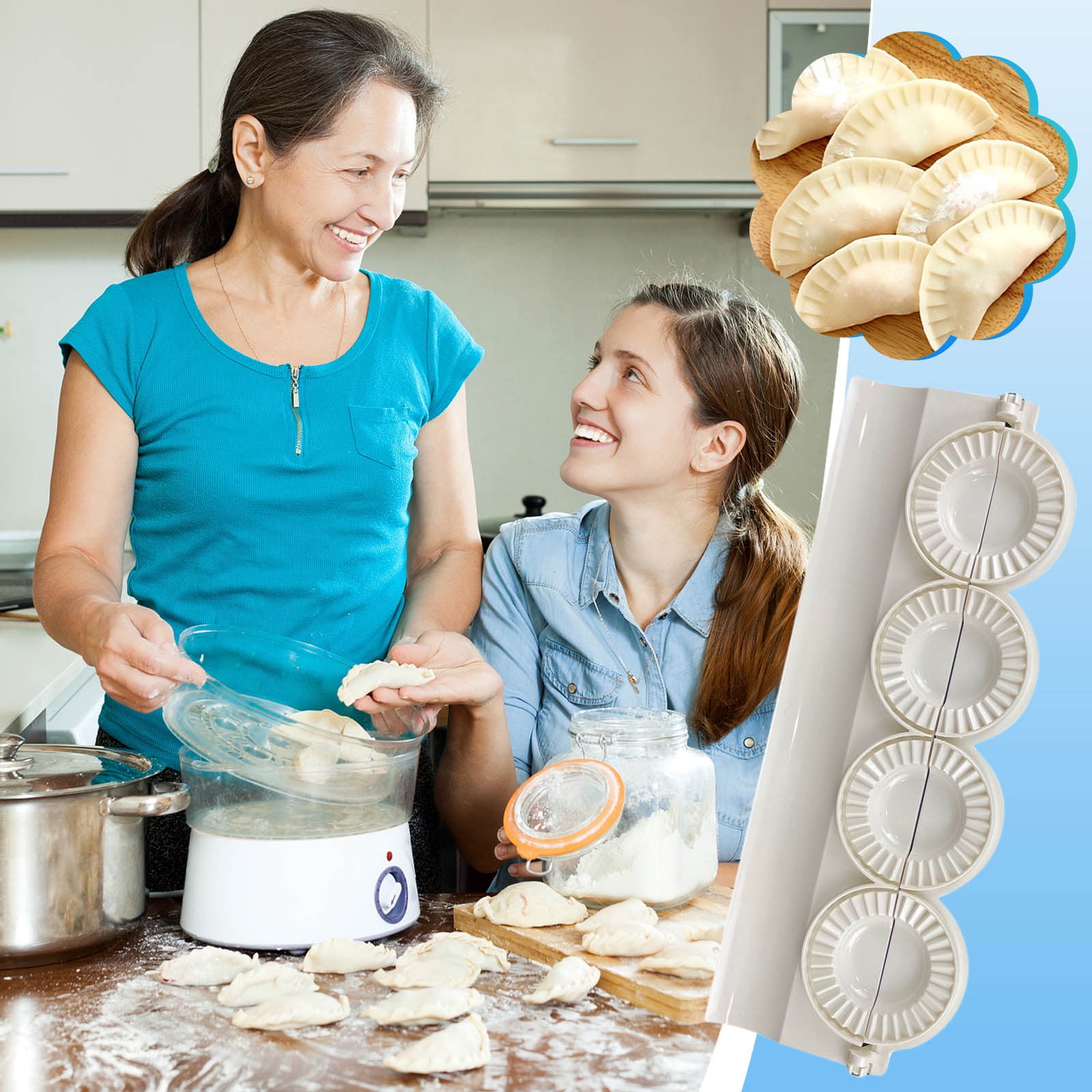 Dumpling Maker Machine | Ergonomic Handle | Portable Foldable Design ...