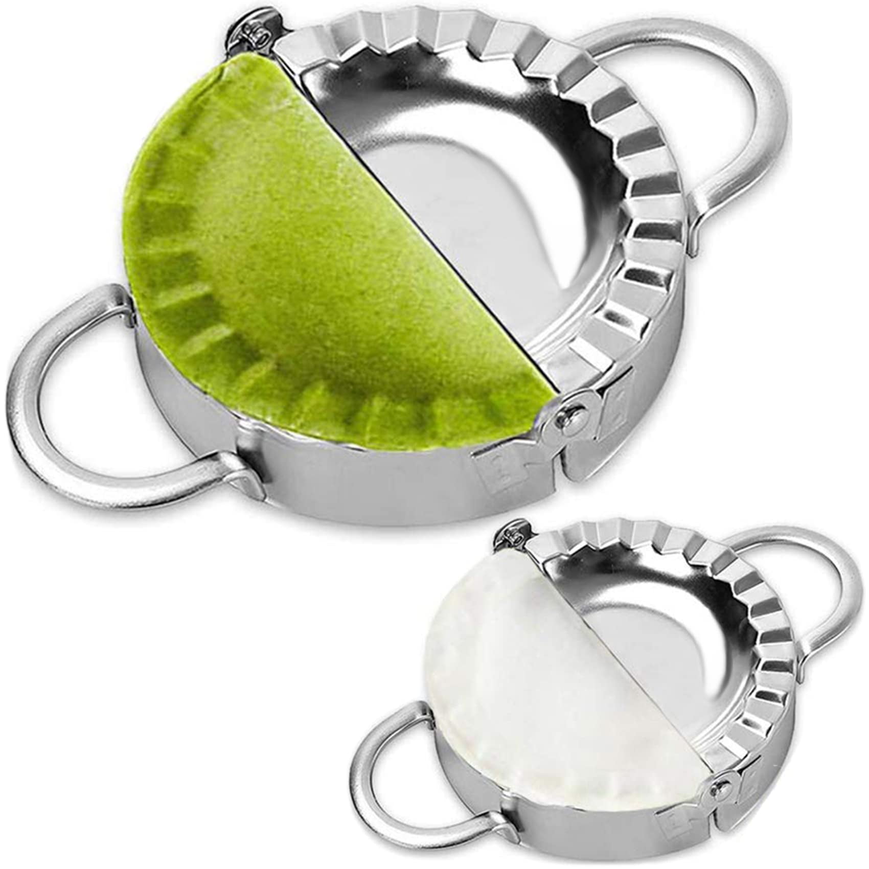 304 Stainless Steel Dumpling Press, 2 Pack Ravioli Maker Pierogi Mold ...