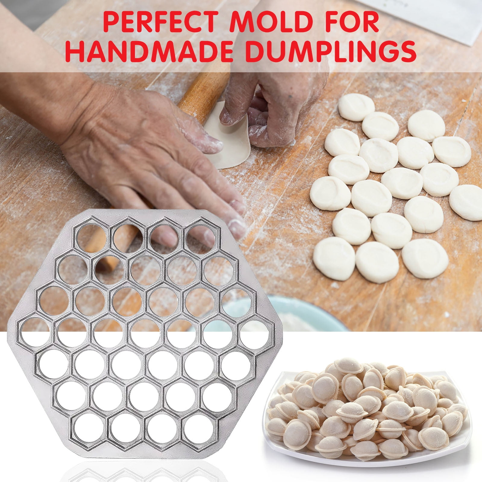 Dumpling Maker Tool | 37-Hole Aluminum Alloy Ravioli Mold | Russian ...