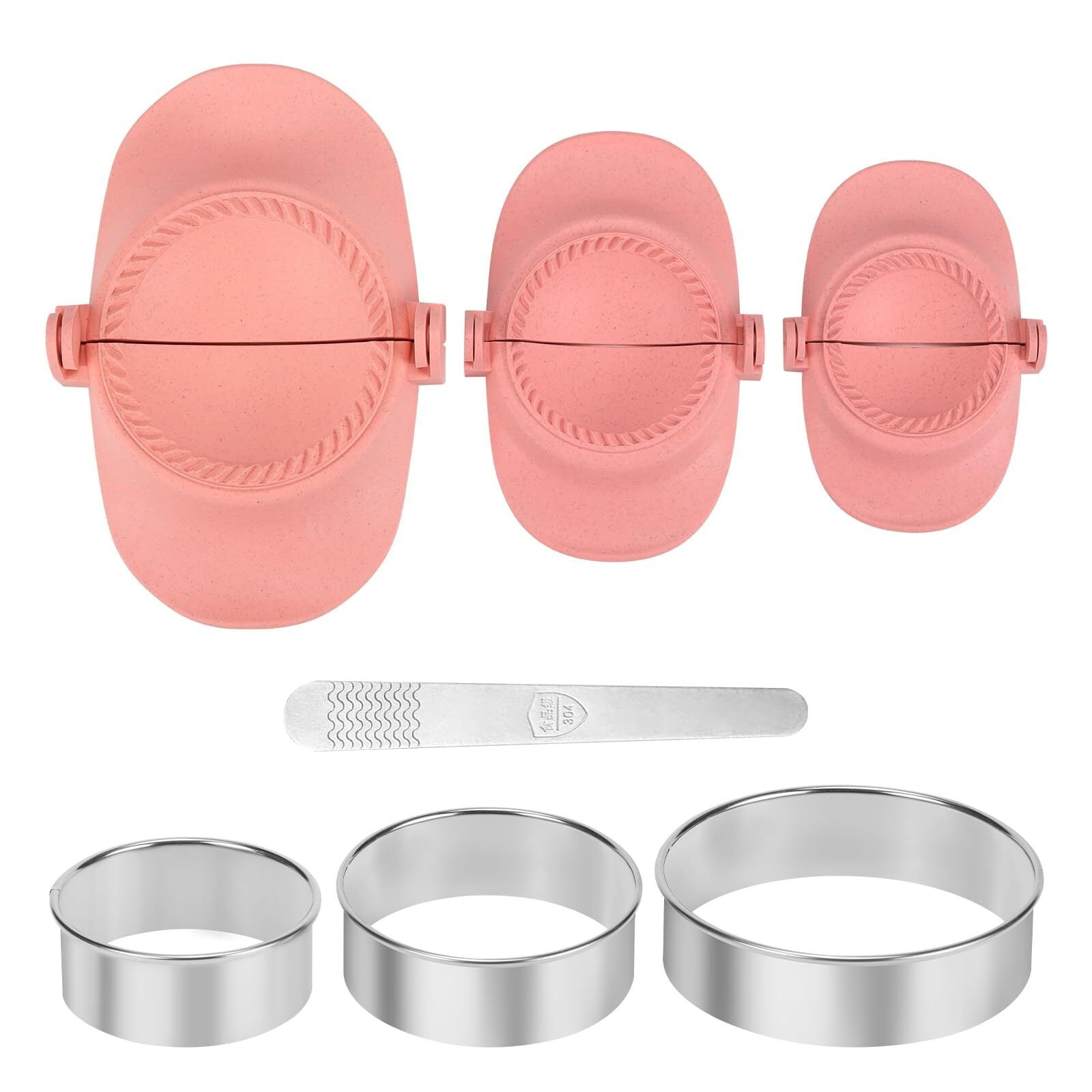 Dumpling Making Kit 7 Piece, Empanada Maker Set, All in One Gyoza Maker ...