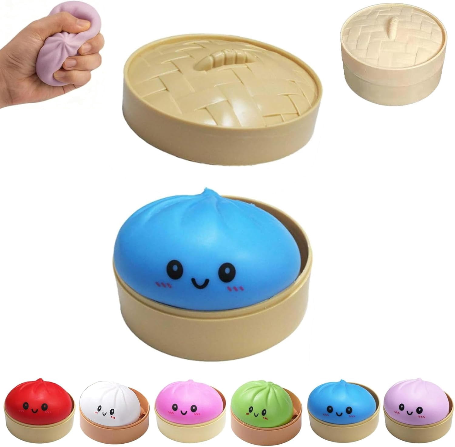 Dumpling Mystery Squishy, Dumpling Squishy Mystery Box, 4" Jumbo ...