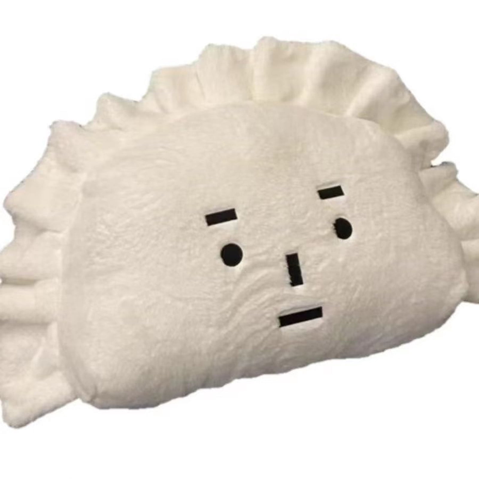 Dumpling Plush Pillow Cute Stuffed Animal Food-Shaped Plush Toy White ...