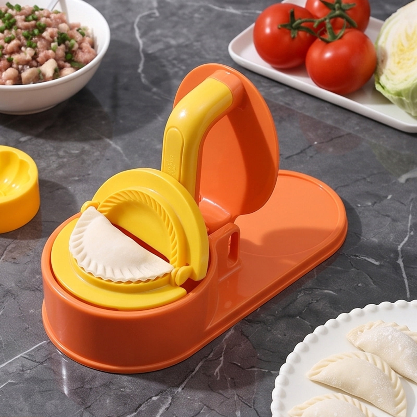 Dumpling Press Multi-Functional 3-in-1 Plastic Steamed Bread Mould ...