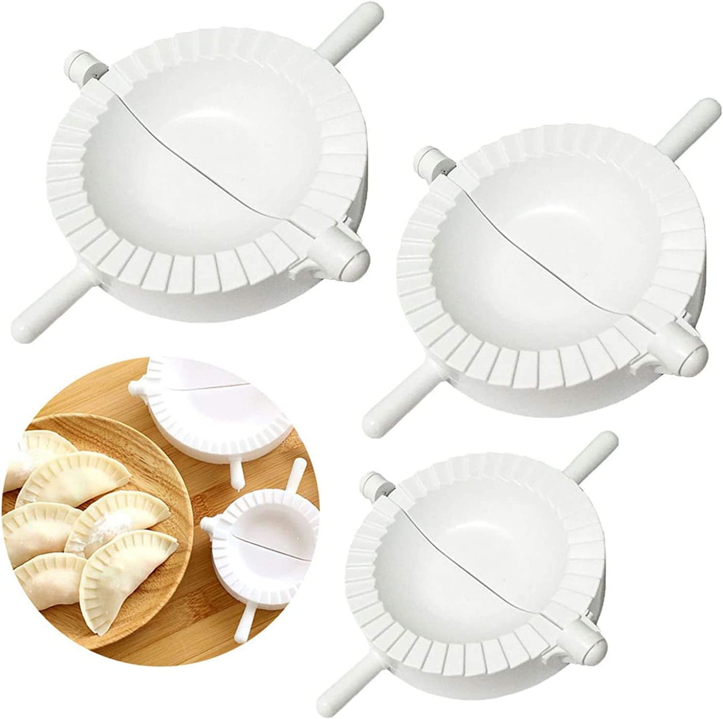 Dumpling Set of 3 Pcs Dumpling Mould Dough Press Set Mould - Manual ...