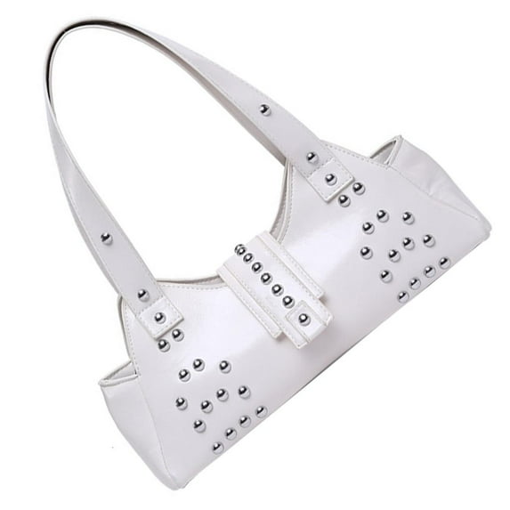 Dumpling Shaped Motorcycle Handbag Rivet Designs Shoulder Bag ...