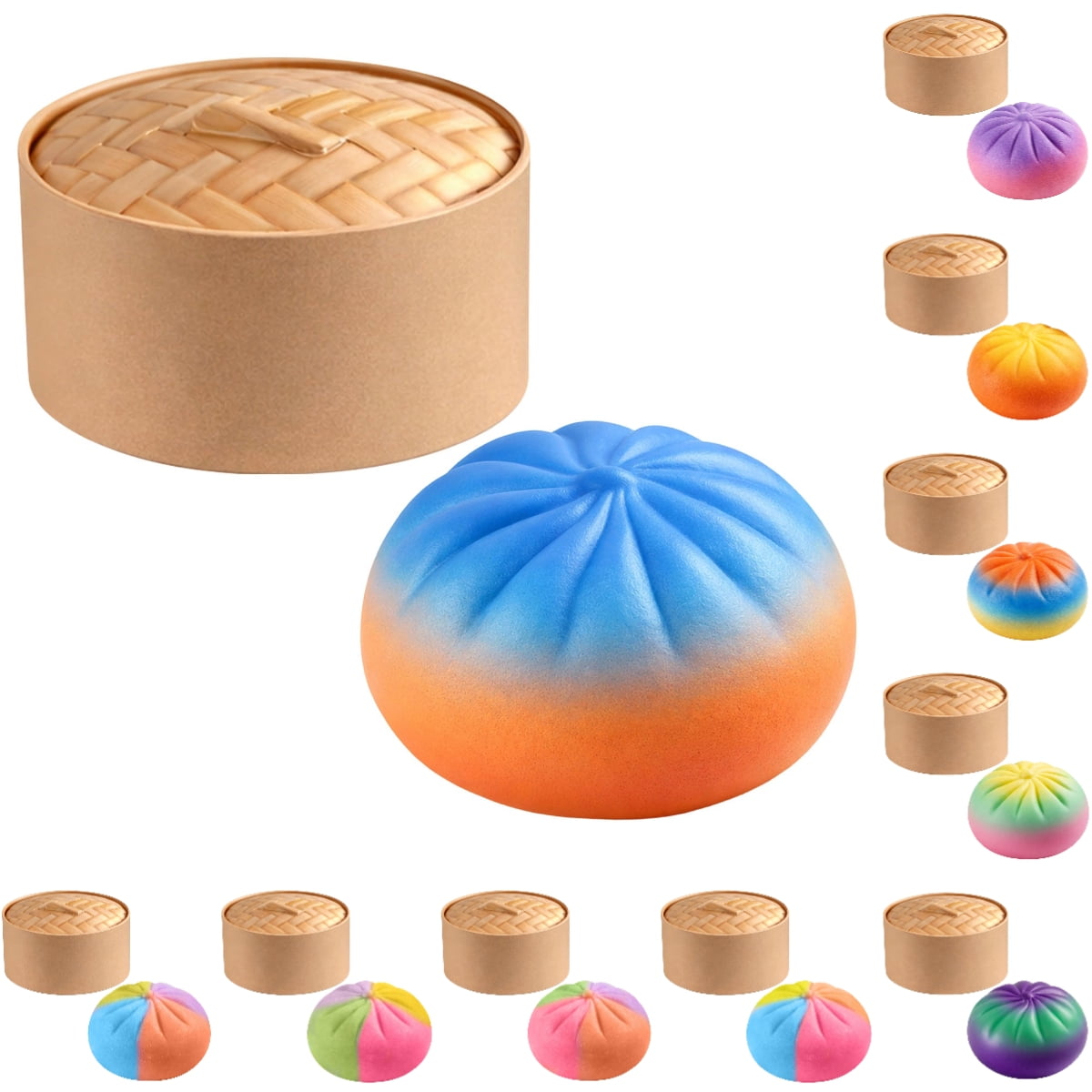 Dumpling Squish Toys, Green Mega Squeeze Squishies Toys for Teens ...