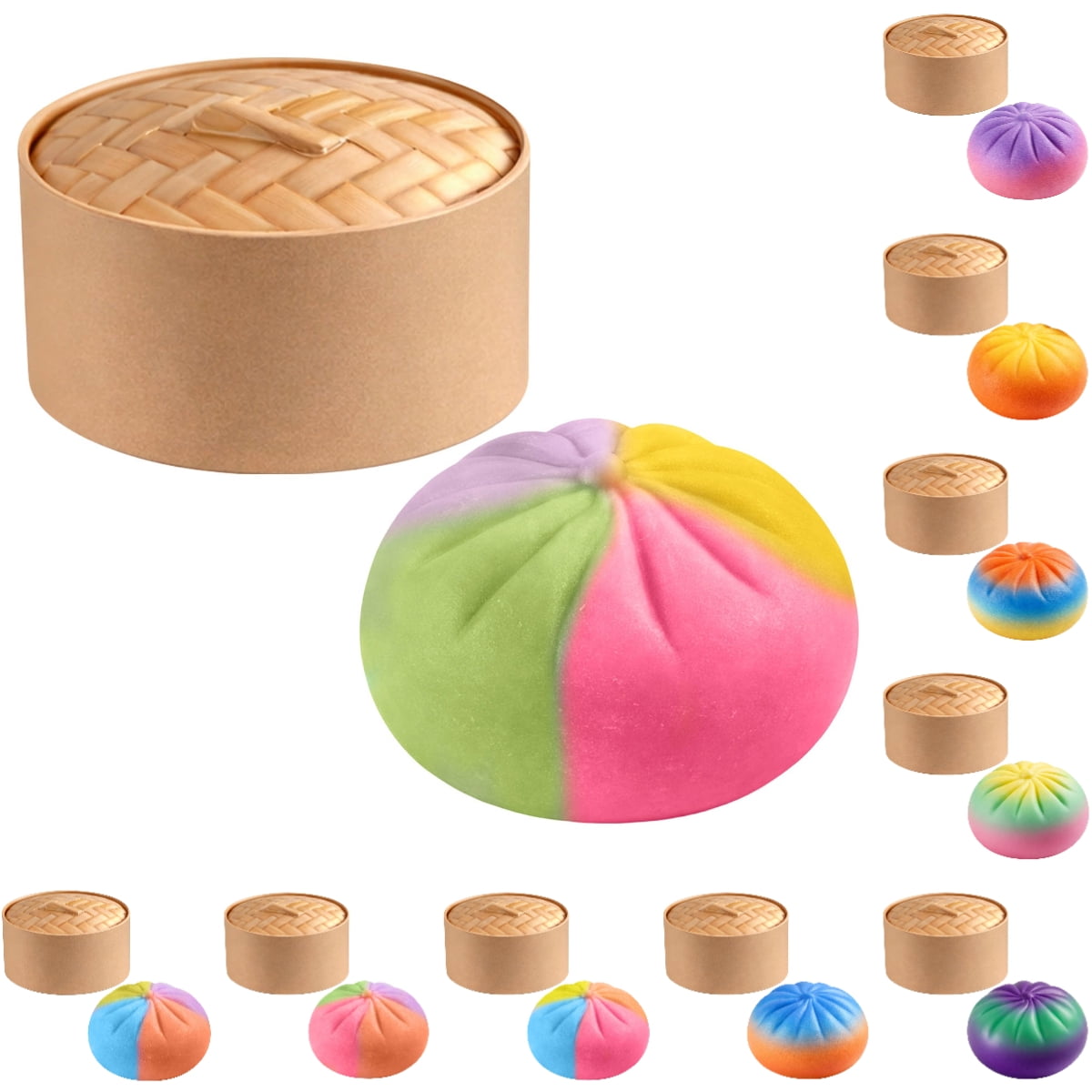 Dumpling Squish Toys, Green Mega Squeeze Squishies Toys for Teens ...