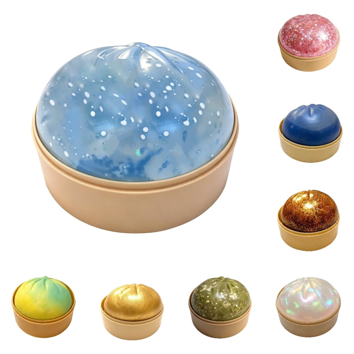 Dumpling Squishies Toys, Silvery Big Squeeze Squishies Toys for Kidults ...