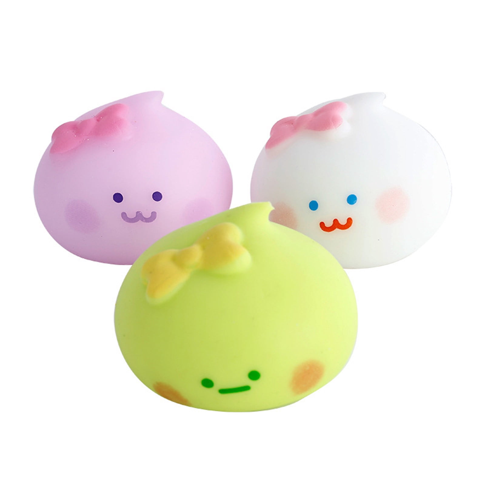 Dumpling Squishy Fidget Toy, Soft Butter Squishy Stress Relief Ball ...