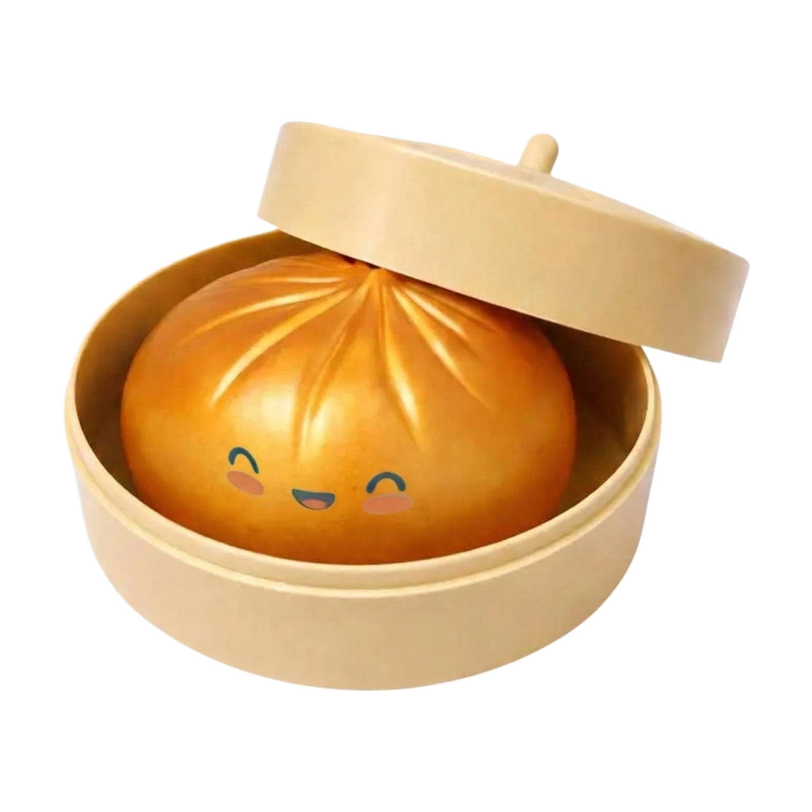 Cute Face 3.9in Dumpling Squishy with Mystery Box Steamer Design Fun ...