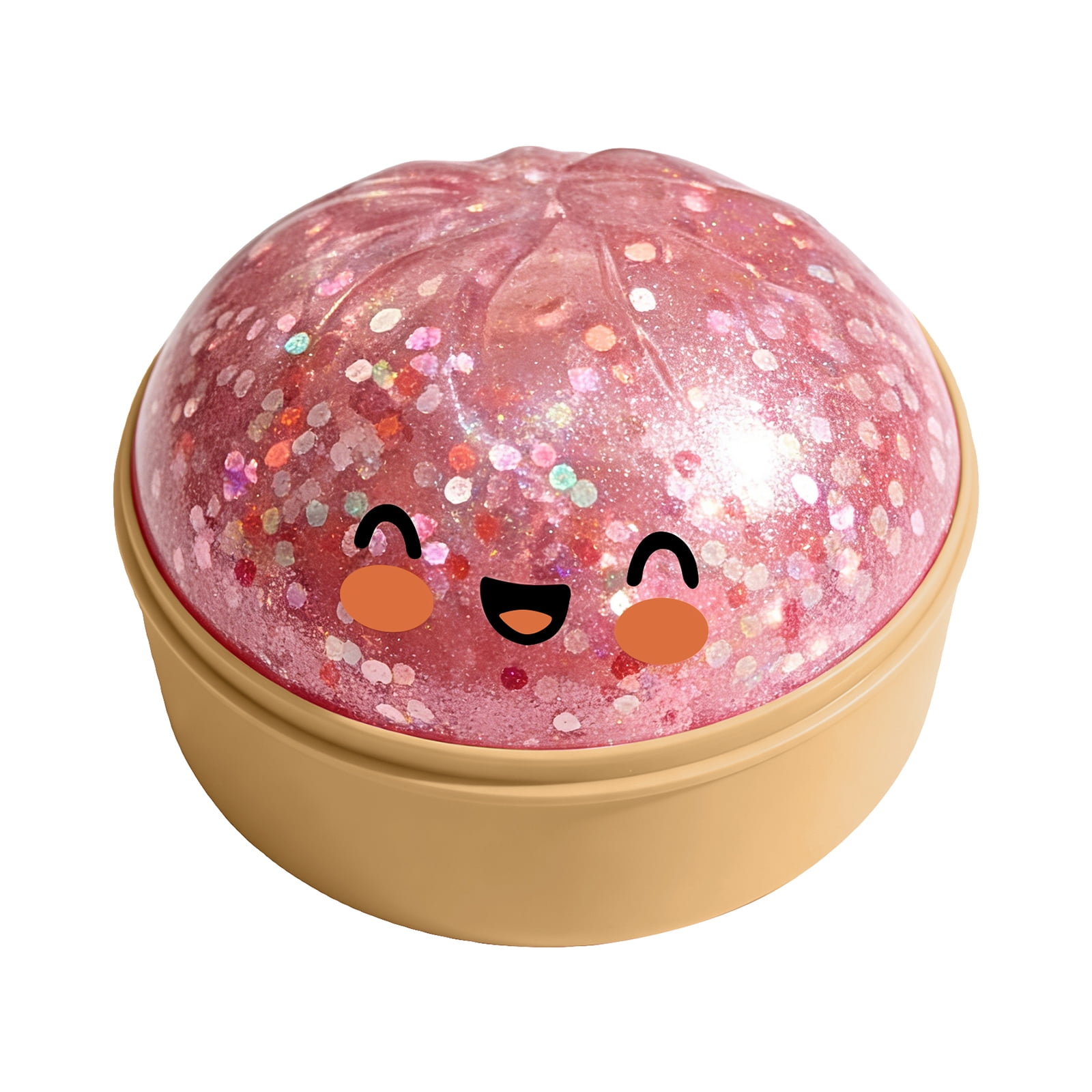 Dumpling Squishy with Steamer Box, Super Soft Glitter Squishy Dumpling ...