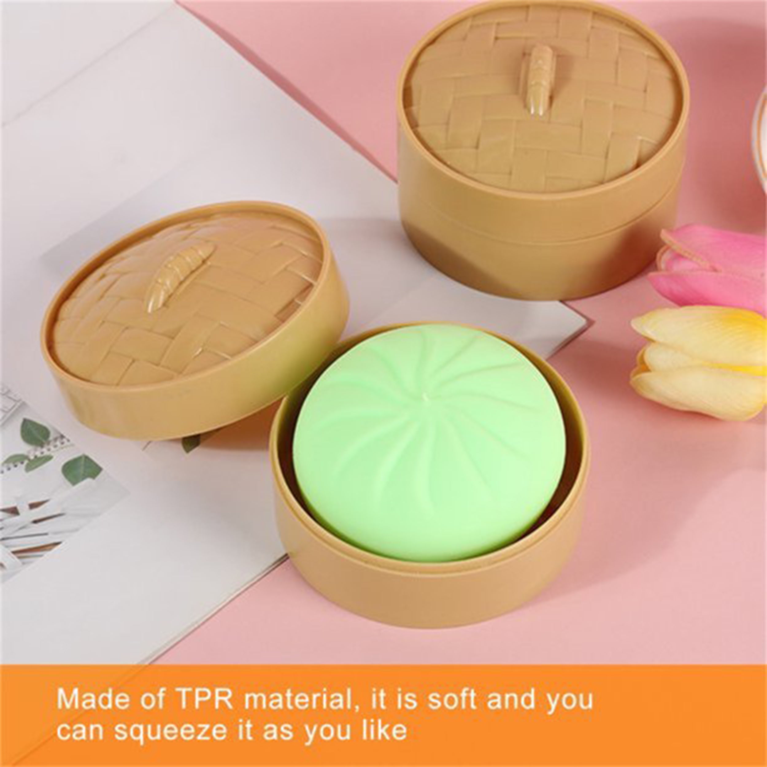 Dumpling Steamed Stuffed Bun Stress Ball Fidget Toy For Kids - Walmart.com