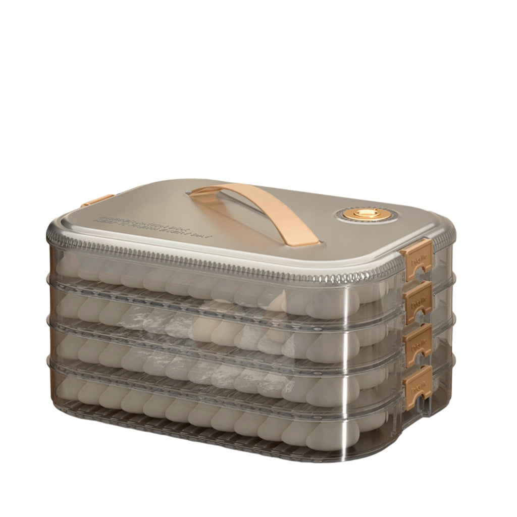 Dumpling Storage Box with Lid Practical Food Organization Container ...