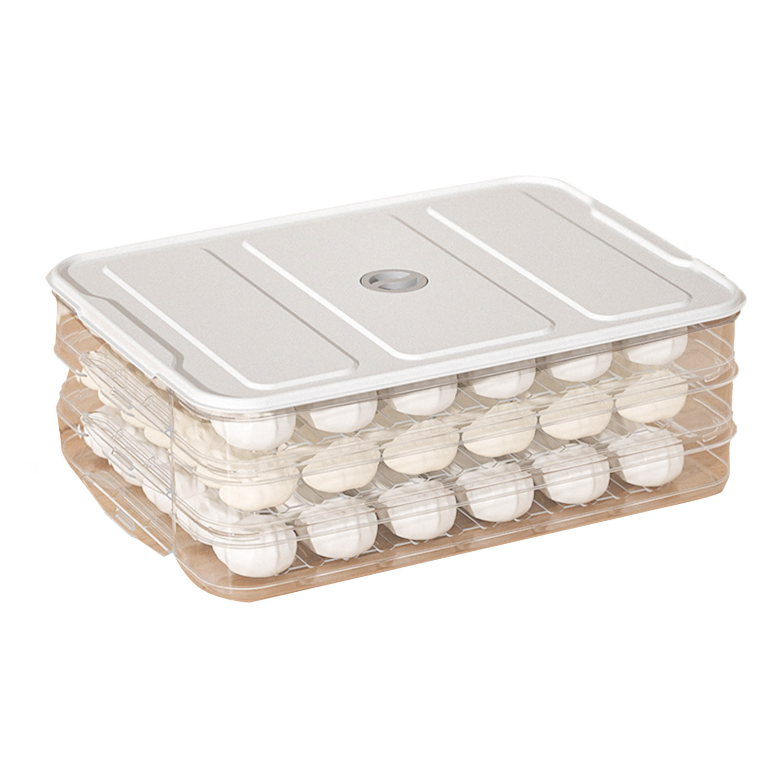 Dumpling Storage Food Storage Container Stackable Airtight Cookie ...