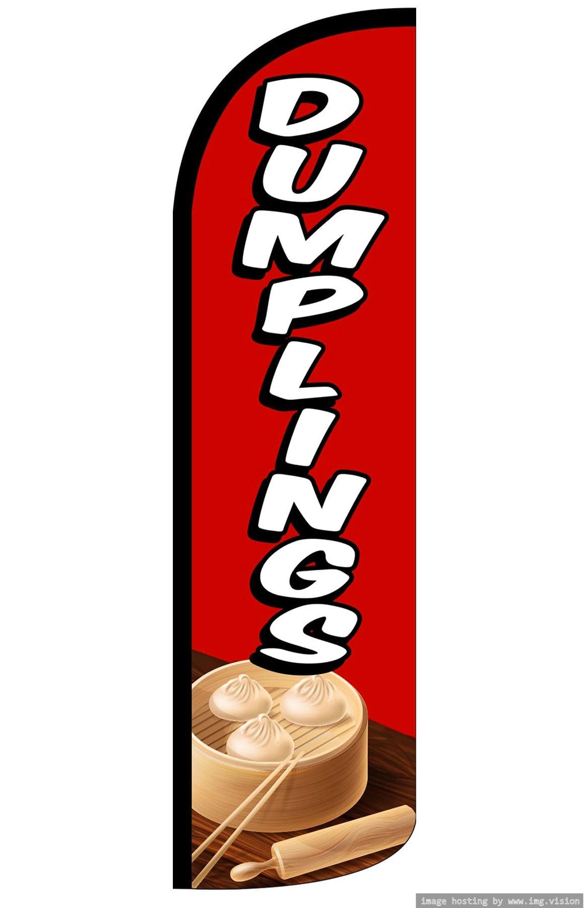 Dumplings Swooper Flag (Hardware Not Included) |Advertisement /Business ...