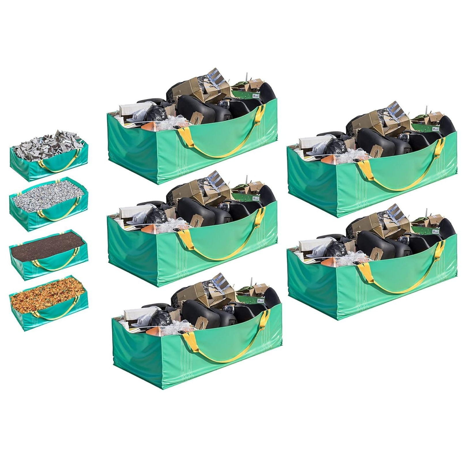 Dumpster Bag - Foldable and Reusable Construction Bags for Waste ...