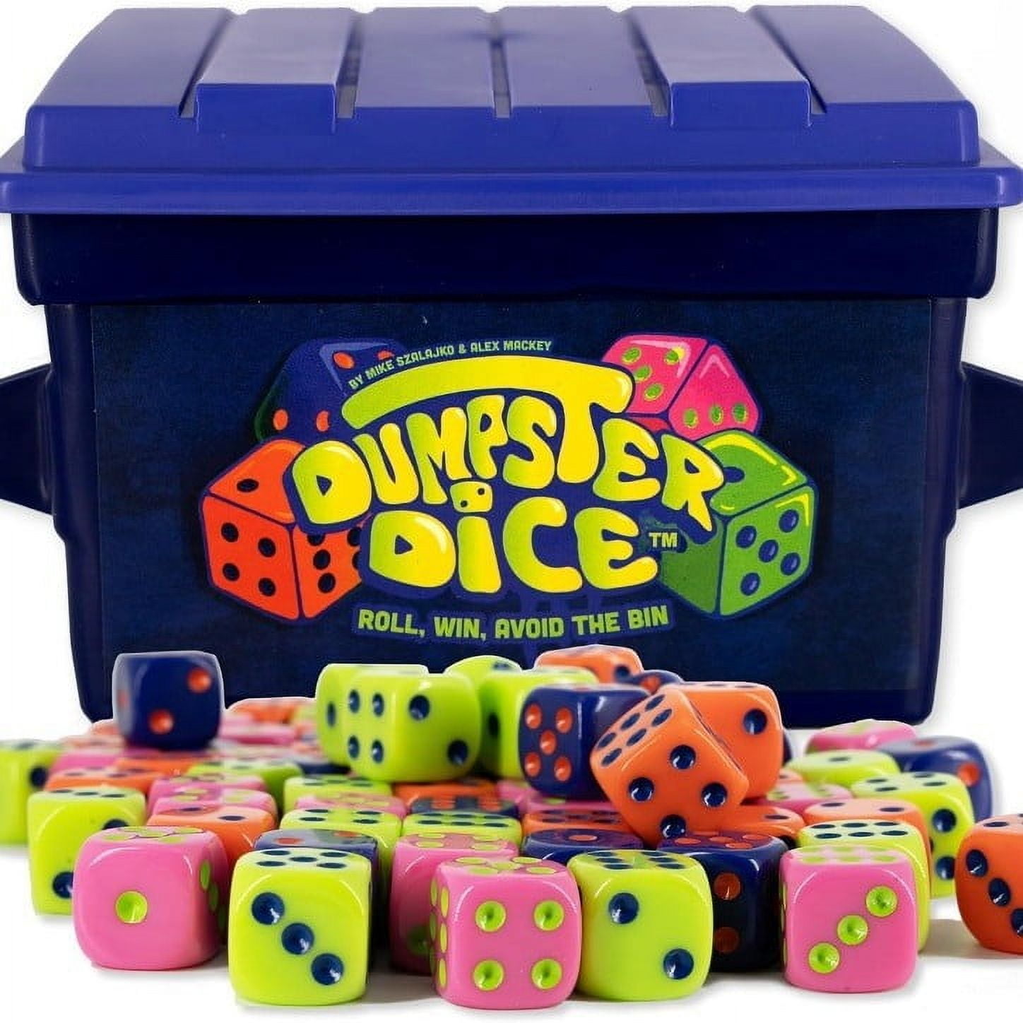 Dumpster Dice - Fast-Paced Family Dice Game | Fun 4-Player Board and ...