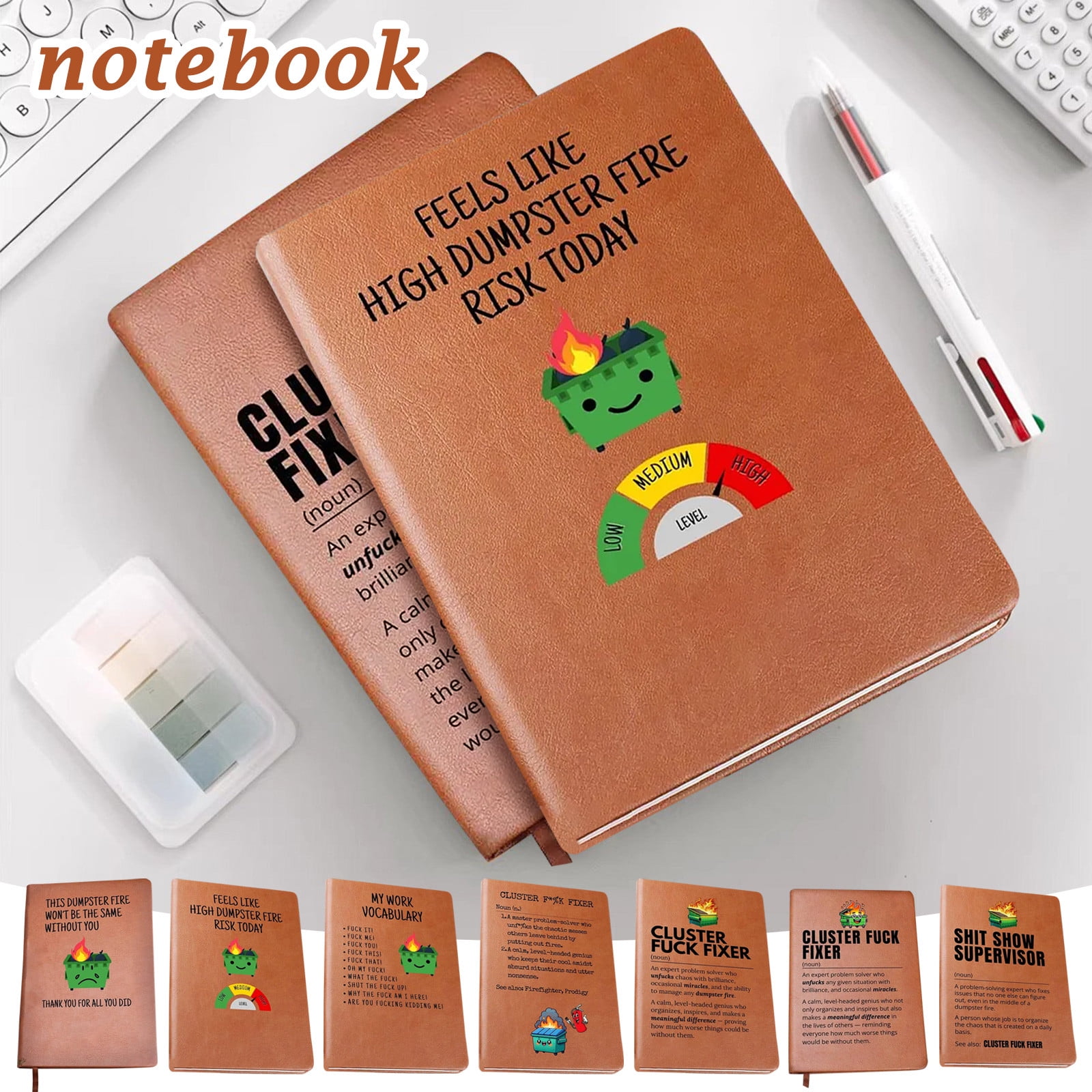 Dumpster Fire Note Pad Fun Office Desk Accessories Dumpster Fire Desk ...