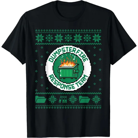 Dumpster Fire Response Team Chaos Humor Ugly Sweater Office Vibes ...