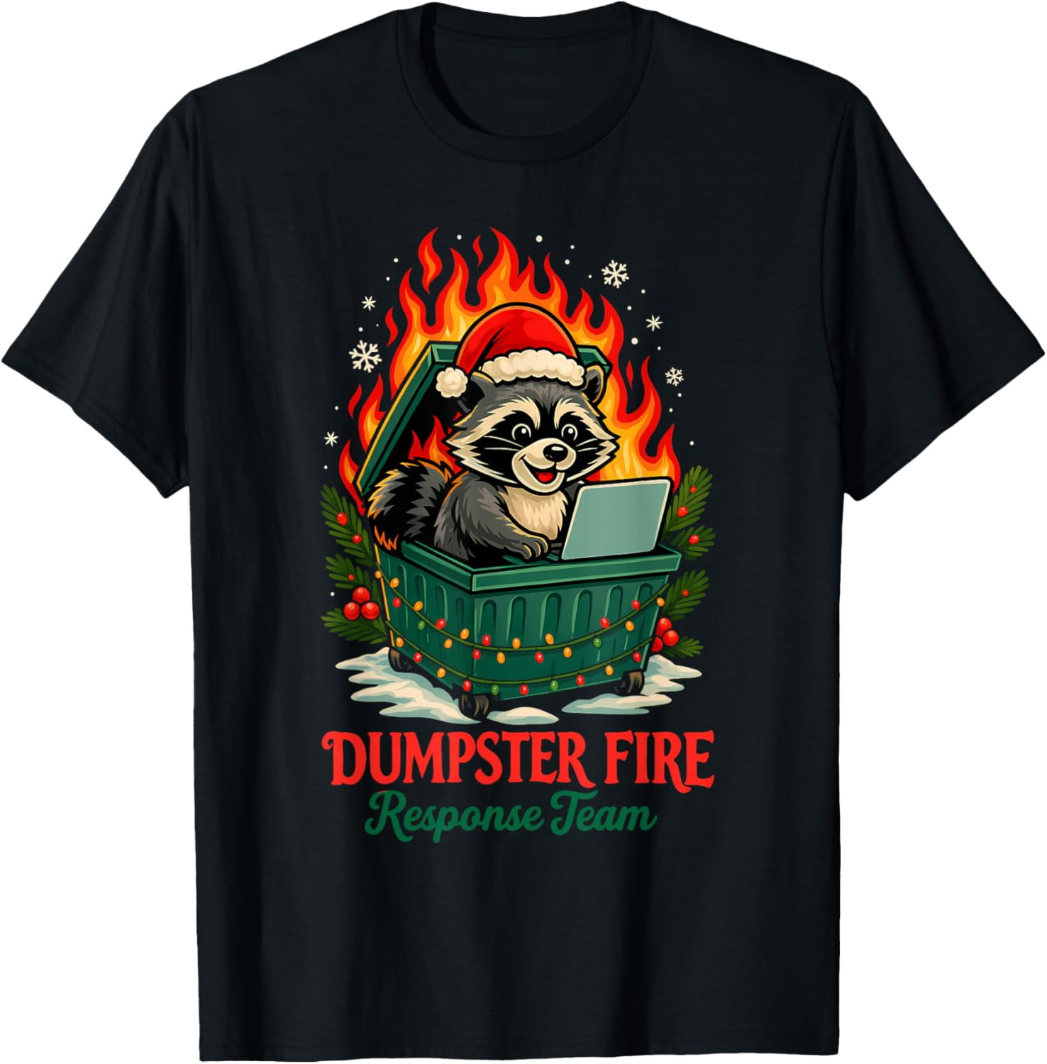Dumpster Fire Response Team Ugly Sweater T-Shirt - Walmart.com
