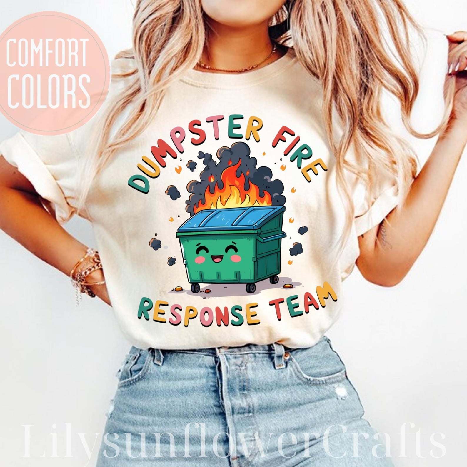 Dumpster Fire Shirts, Dumpster Fire Response Team Tee, This Little Light Of Mine Tee - Walmart.com
