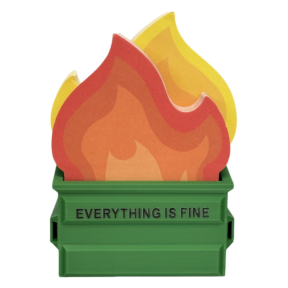 INFMETRY, Dumpster Fire Sticky Notes, 300 Sheets, Funny Desk Decor ...