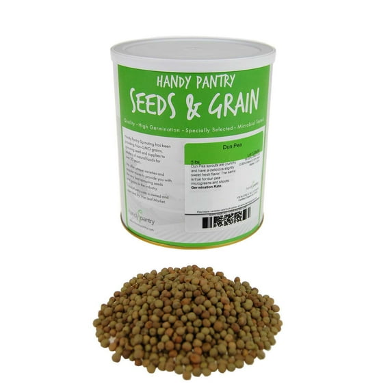 Dun Pea Sprouting Seeds - 5 Lbs - Dried Dun Peas - Edible Seeds ...
