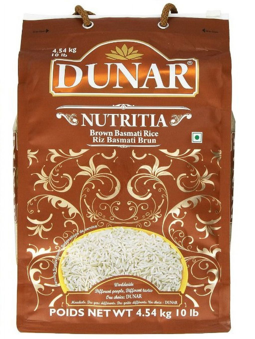 Dunar Nutritia Brown Basmati Rice, Himalayan, 10 Pound - Walmart.com