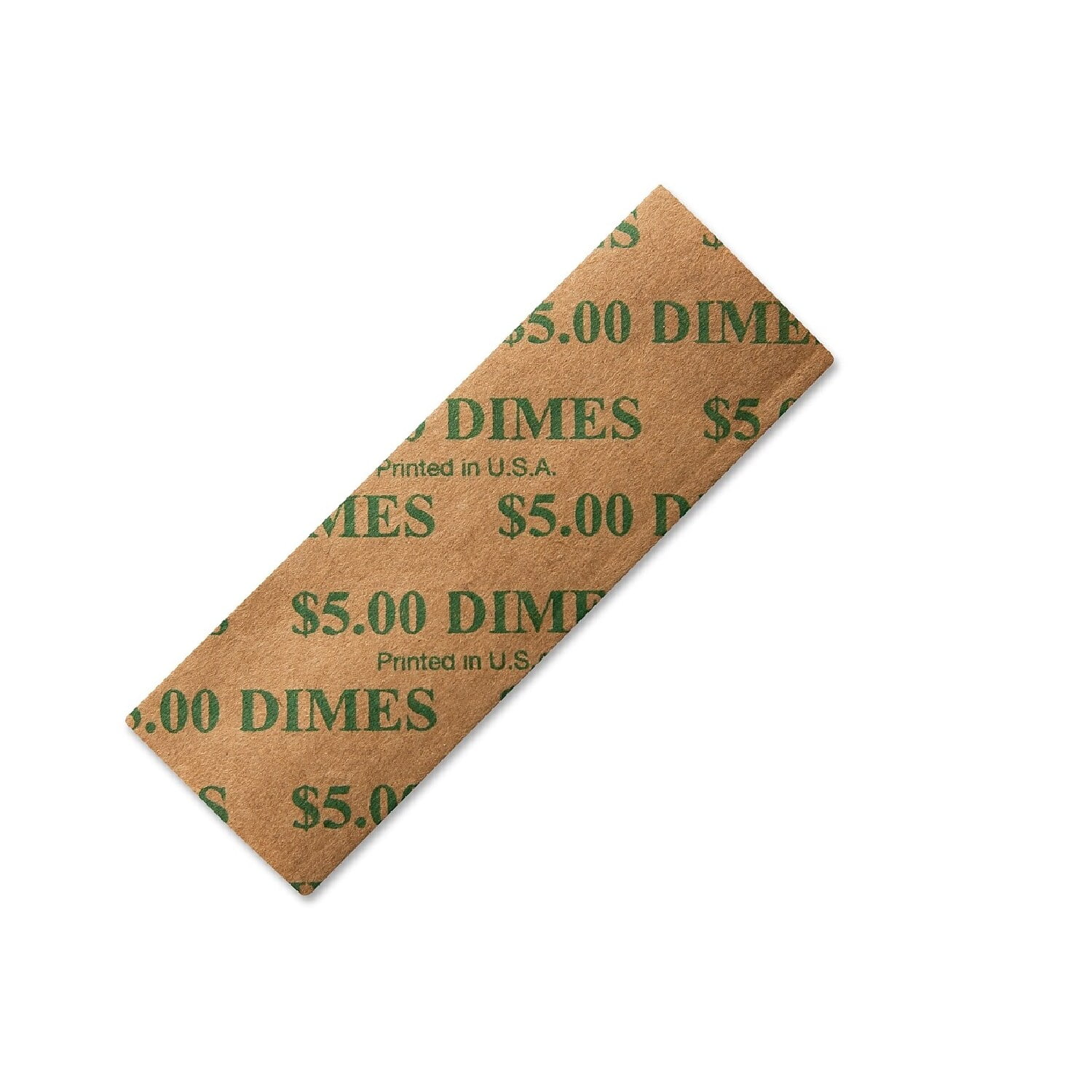 Dunbar Security Products Flat Coin Wrappers Dime Green 24392479 ...