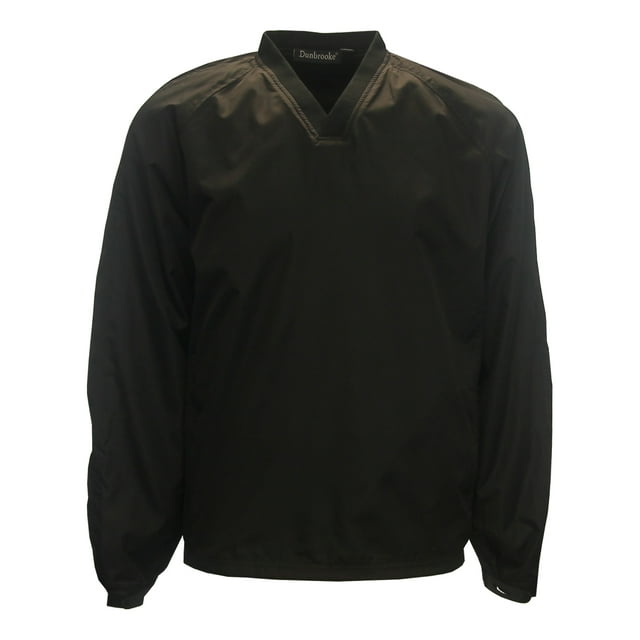 Dunbrooke Men's V-Neck Pullover Golf Windshirt, Small Black - - Walmart.com