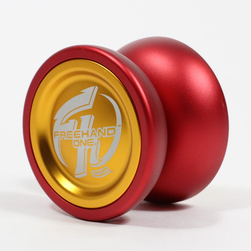 Duncan Freehand ONE AL Yo-Yo - Organic Shape YoYo (Red with Gold Caps ...