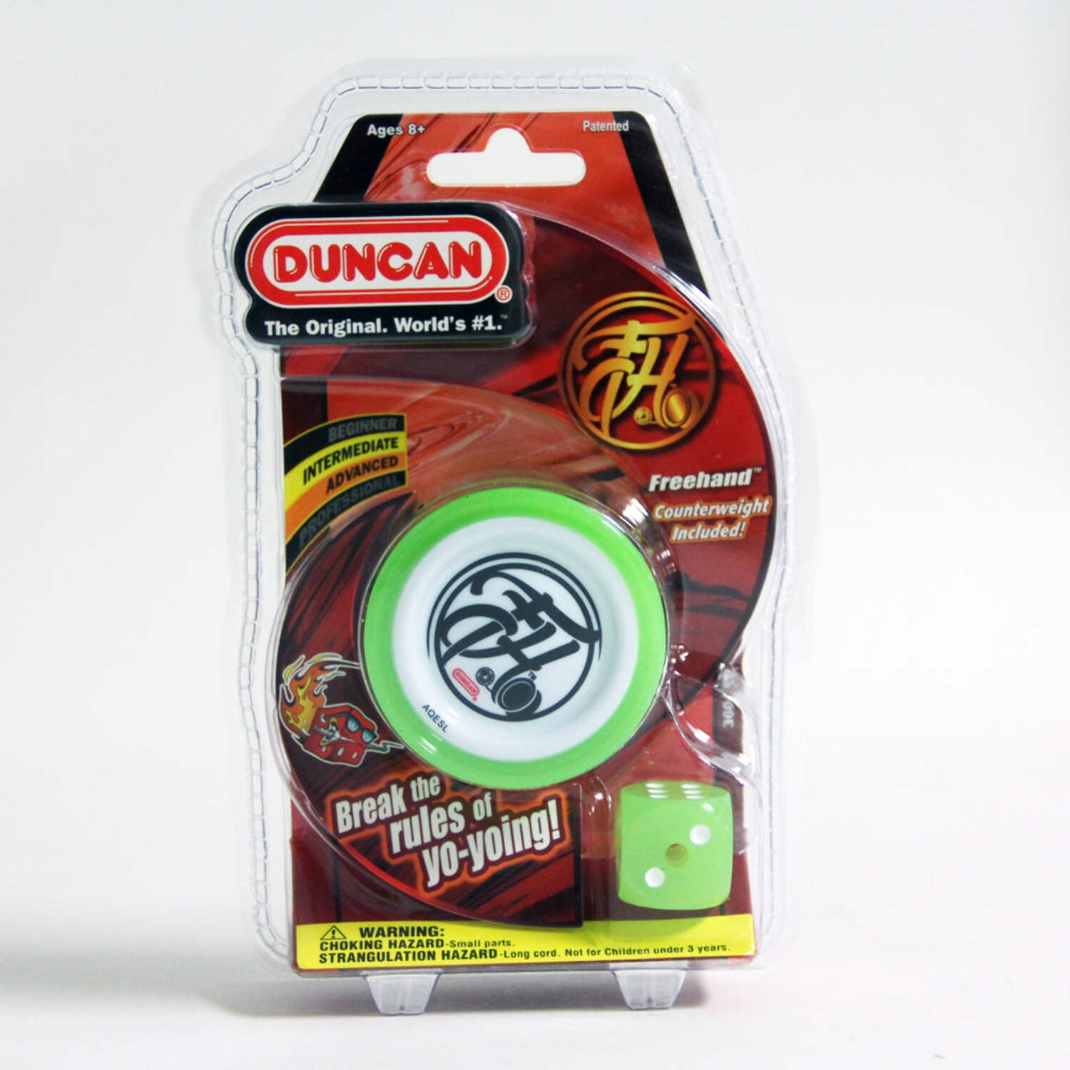 Duncan Freehand Yo-Yo with Counter Weight - Green/White - Walmart ...