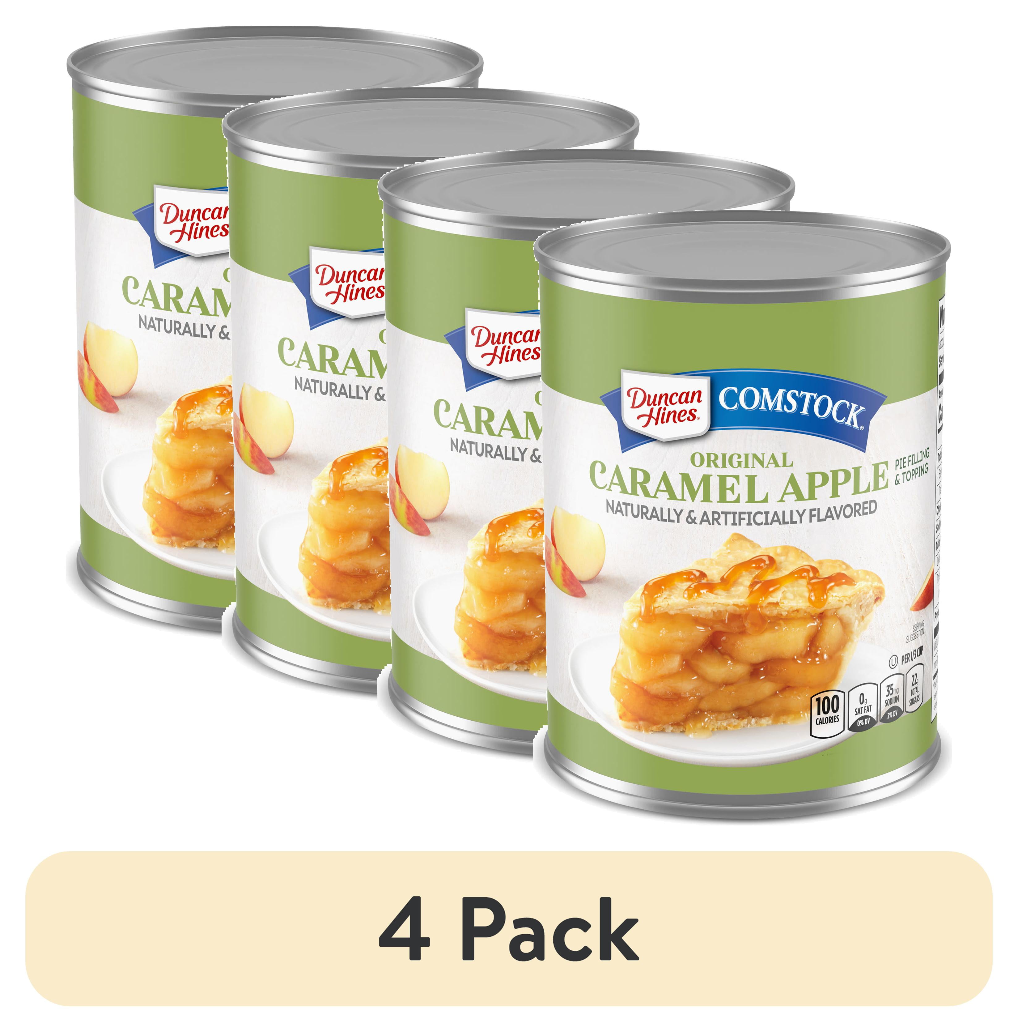 (4 pack) Duncan Hines Comstock Original Caramel Apple Pie Filling and ...