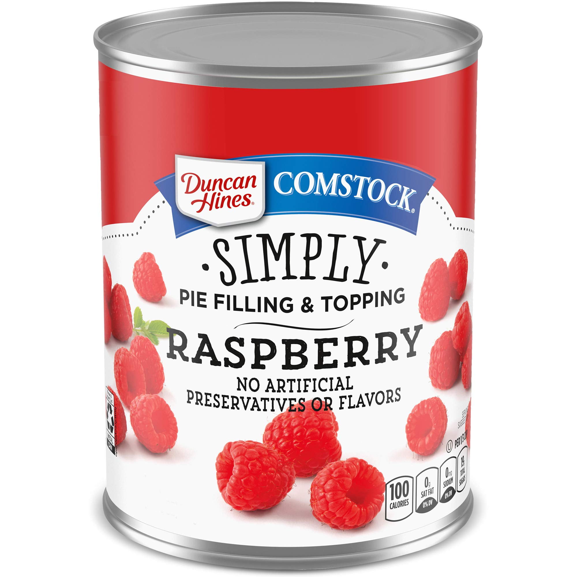 Duncan Hines Comstock Simply DEF29 Pie Filling, Raspberry, 21 Ounce ...