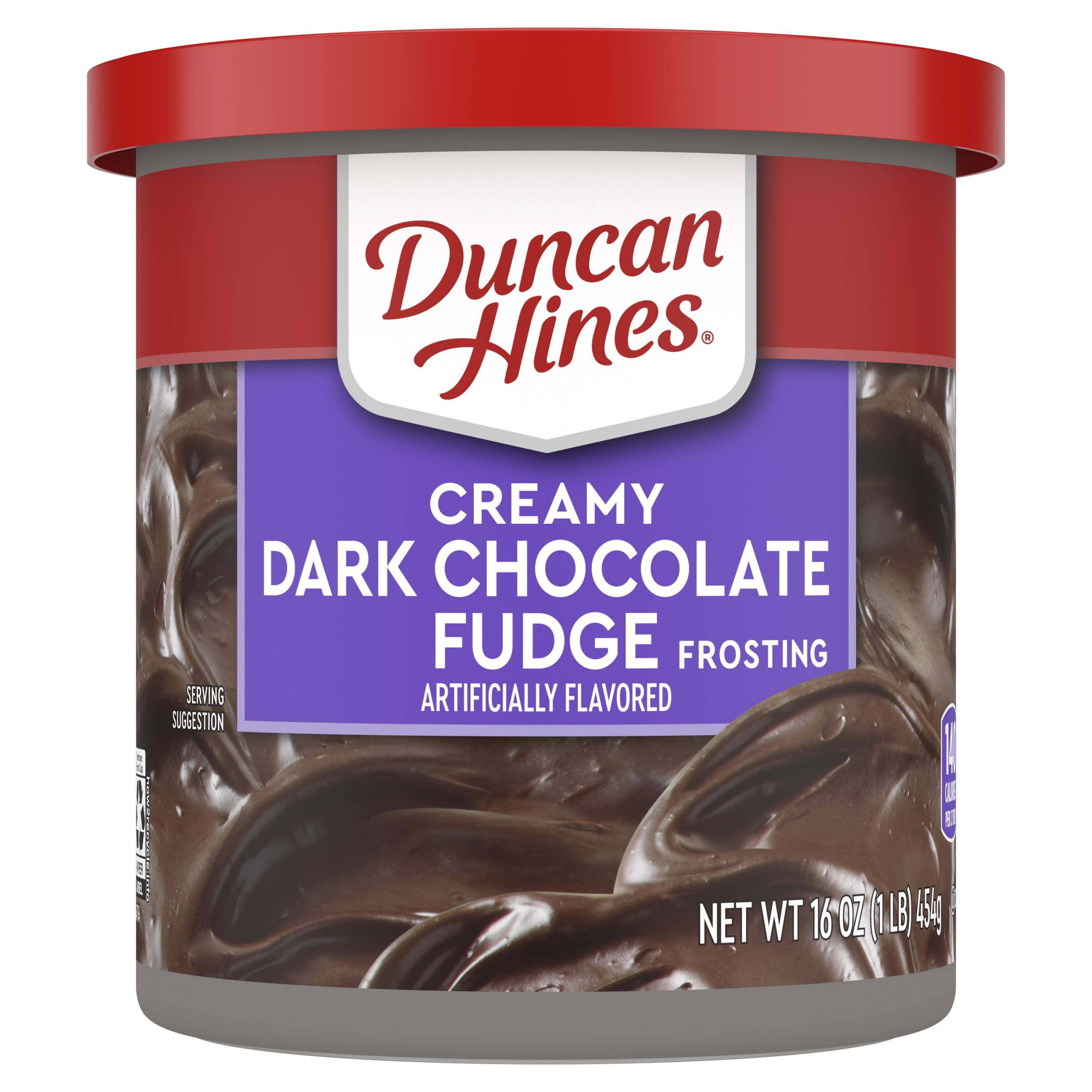 Duncan Hines Dark Chocolate Creamy Home-Style Frosting, 16 Oz Can ...
