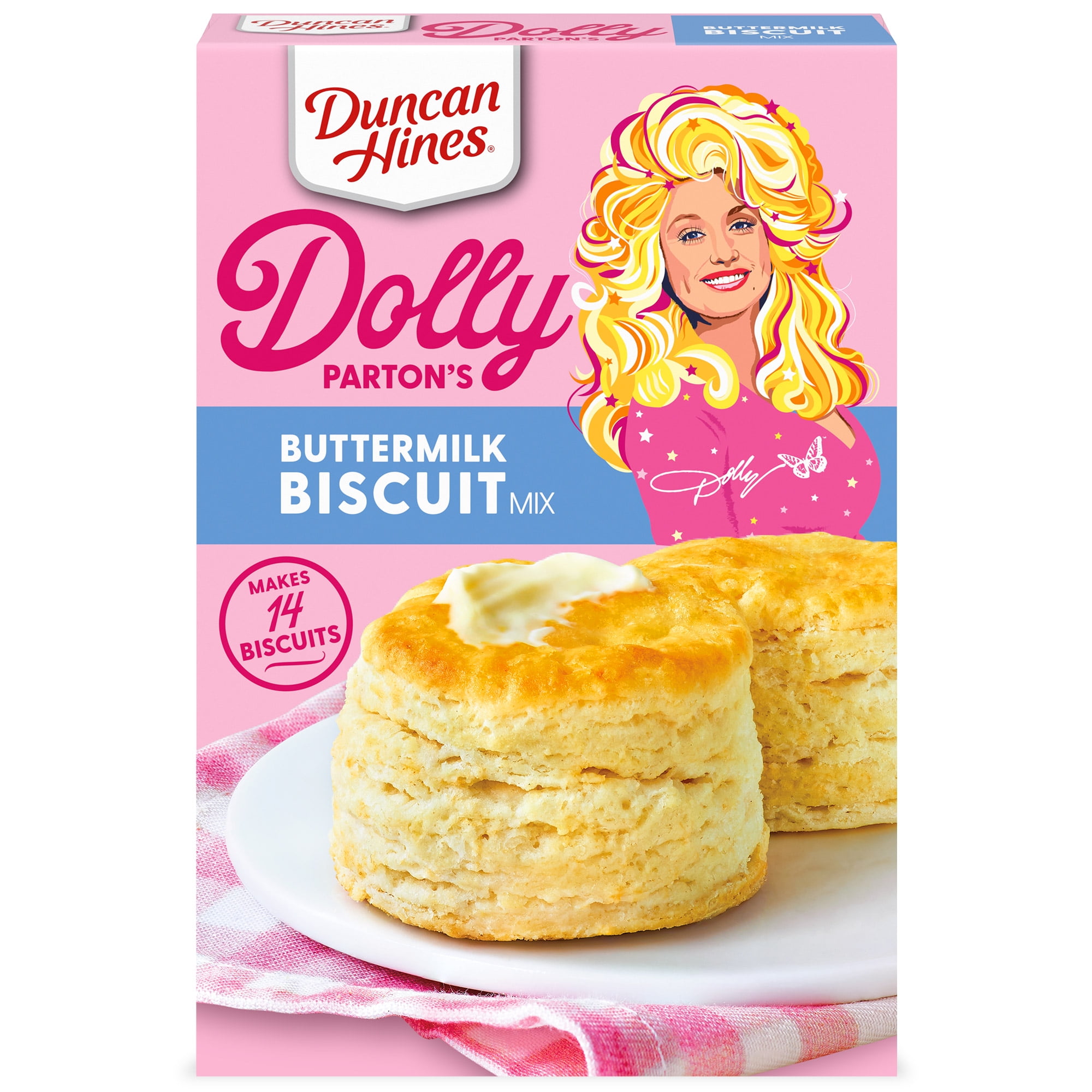 Duncan Hines Dolly Parton's Buttermilk Biscuit Mix, 16 oz. - Walmart.com