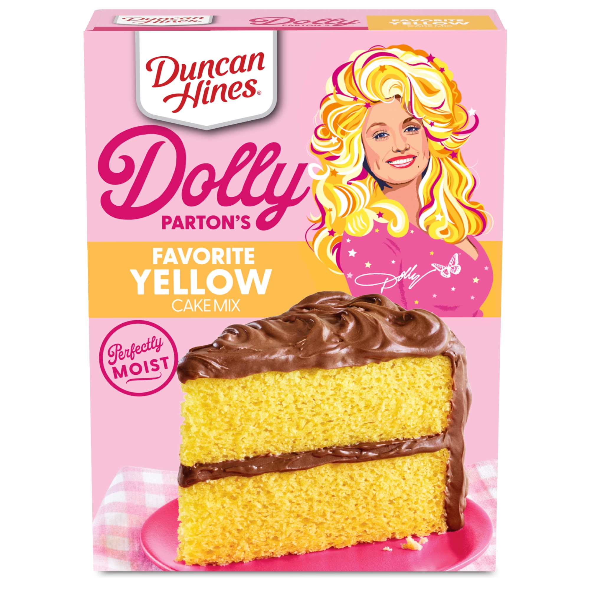 Duncan Hines Perfectly Moist Dolly Parton's Favorite Yellow Cake Mix ...