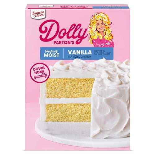 Duncan Hines Dolly Partons Vanilla Flavored Cake Mix, 15.25 Oz. - Pack of 2 - Walmart.com