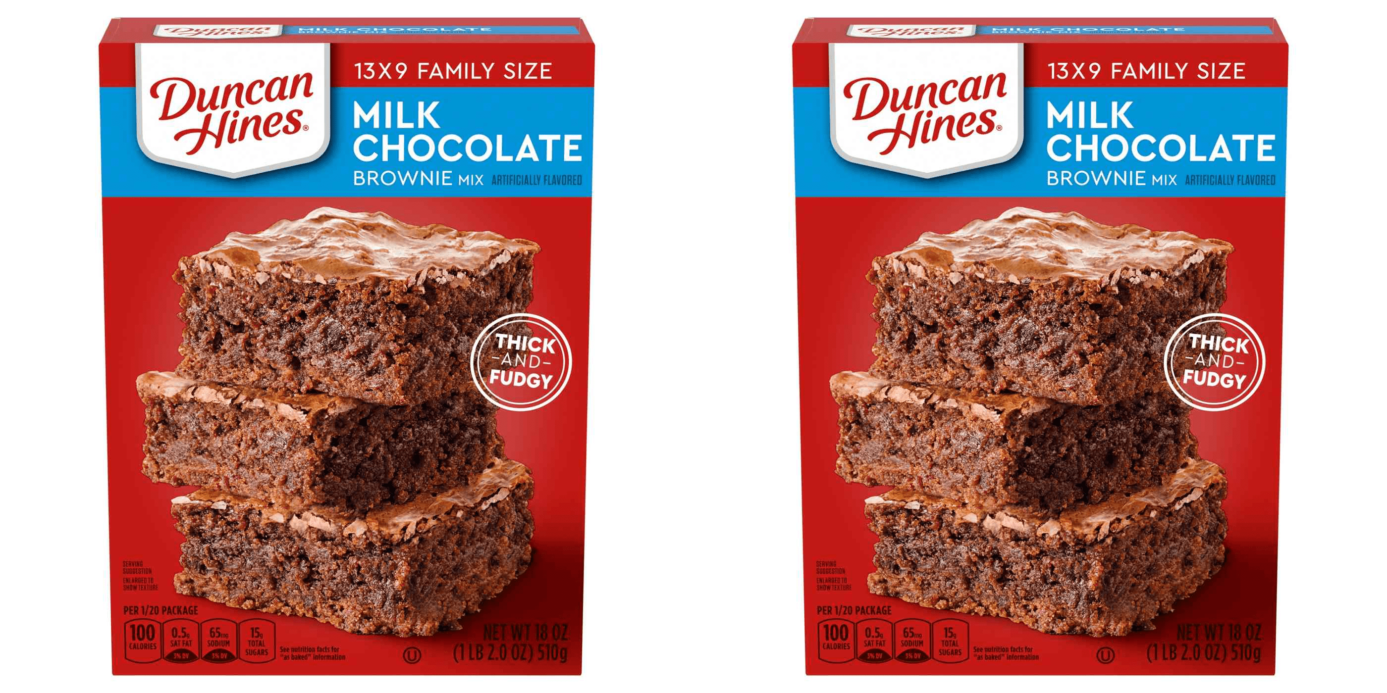 Duncan Hines Milk Chocolate Brownie Mix - Family Size, 18 oz - Walmart.com