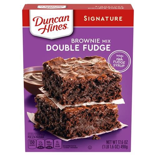 Duncan Hines Signature Double Fudge Brownie Mix, 17.6 Oz - Walmart.com