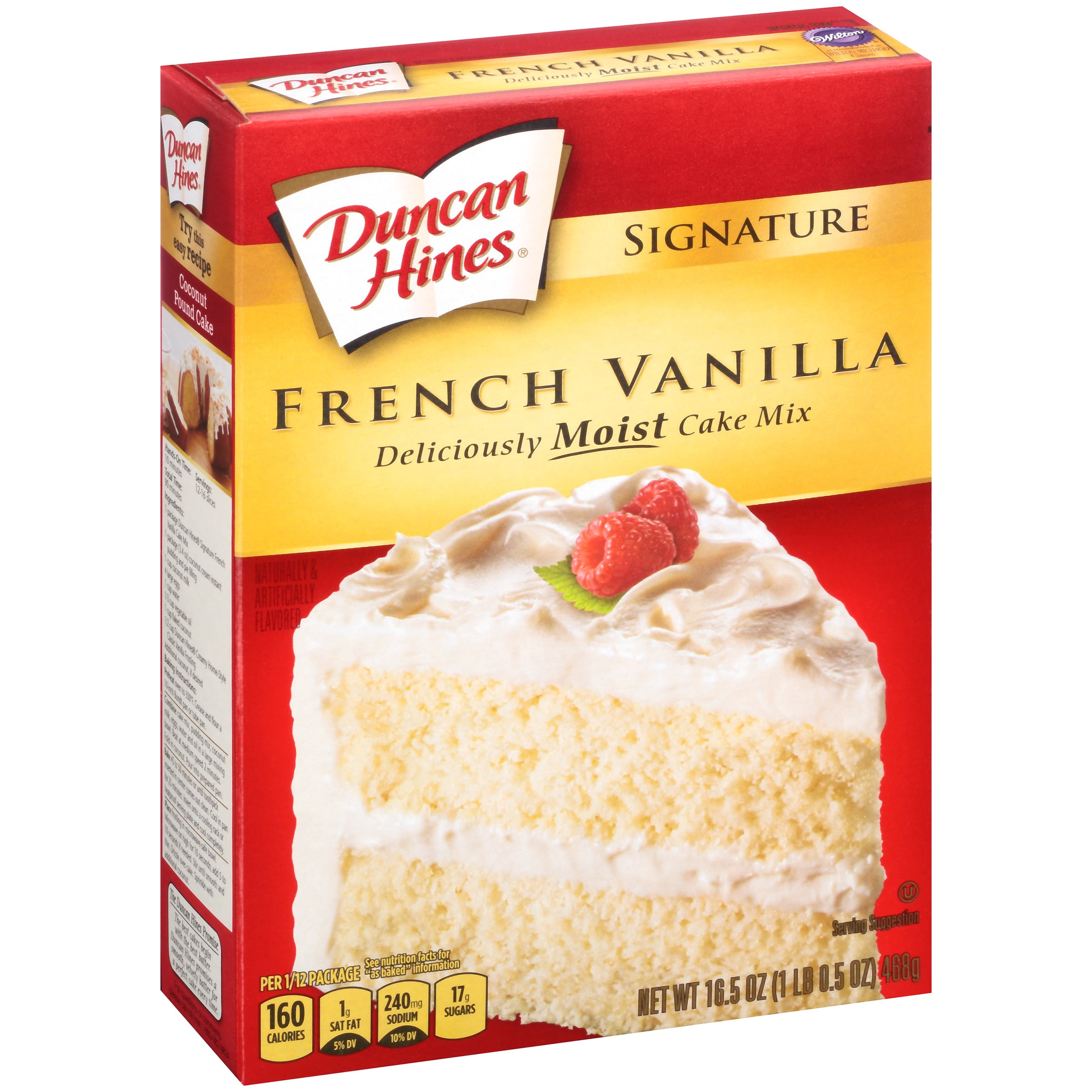 Duncan Hines Signature French Vanilla Cake Mix 16.5 oz. Box - Walmart.com