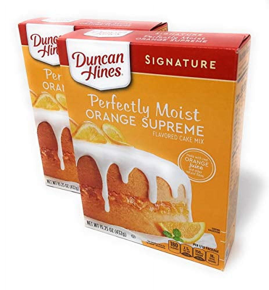 Duncan Hines Signature Orange Supreme Cake Mix 15.25oz (pack of 2 ...