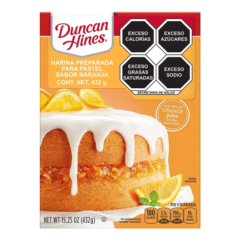 Duncan Hines Signature Perfectly Moist Orange Supreme Cake Mix, 15.25 ...