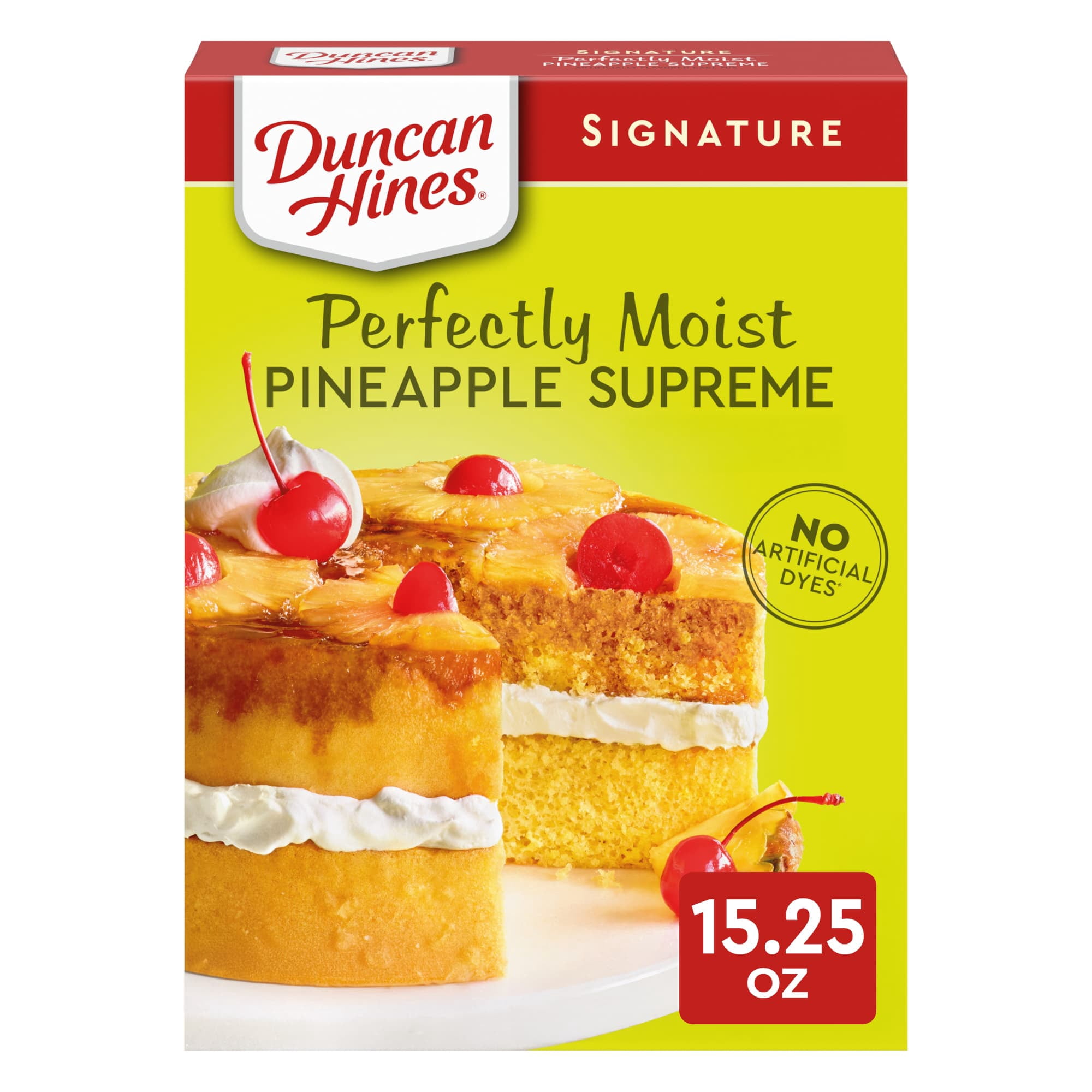 Duncan Hines, Signature Perfectly Moist Pineapple Supreme Cake Mix, 15. ...