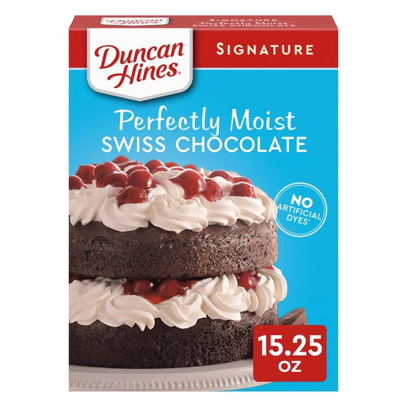 Duncan Hines, Cake Mix, 15.25 oz, Swiss Chocolate, No Artificial Dyes ...
