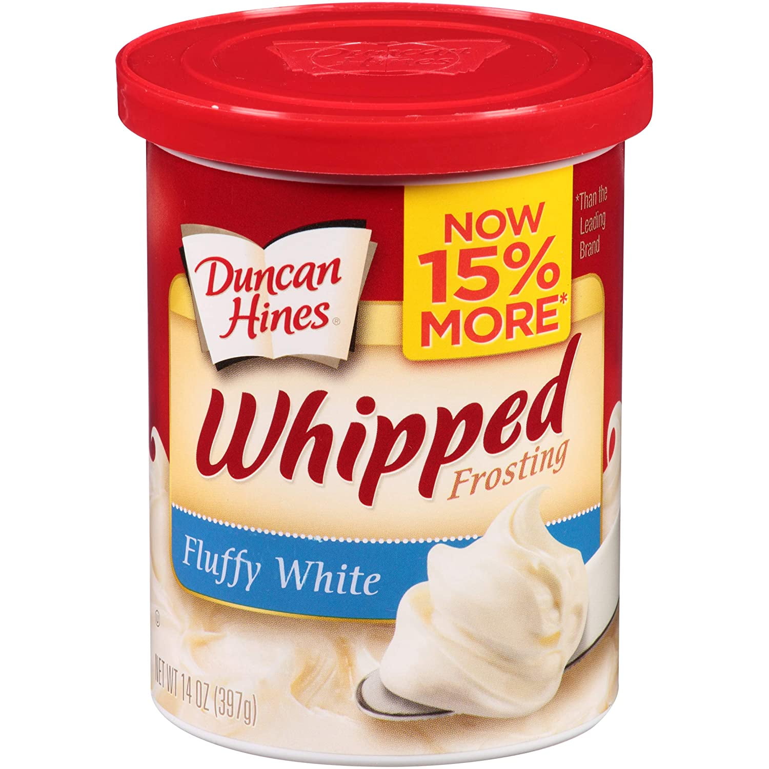 Duncan Hines Whipped Frosting, Fluffy White, 14 Ounce (Pack of 8 ...