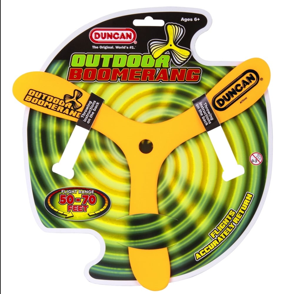 Duncan Outdoor Booma Sports Boomerang - Yellow - Walmart.com