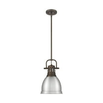 Golden Lighting - Duncan - 1 Light Small Pendant with Rod in Classic ...